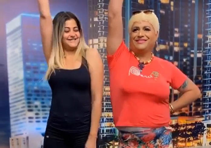 Lina La Javá y la novia de Carlucho hacen duelo de movimientos de cadera