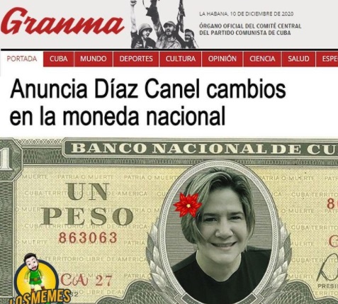 Memes a Raúl Castro, Díaz-Canel y la unificación monetaria