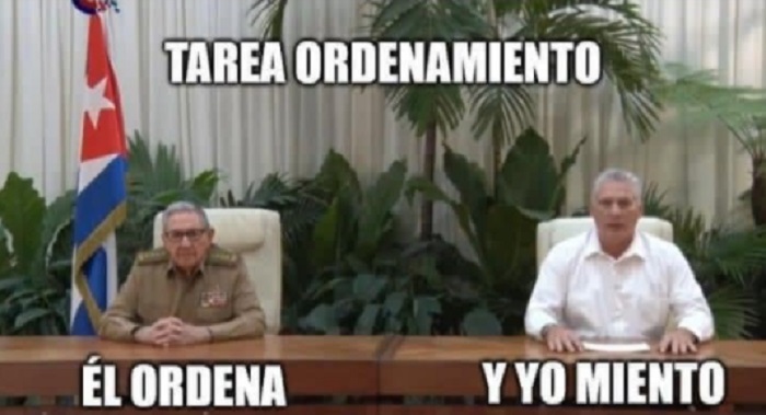 Memes a Raúl Castro, Díaz-Canel y la unificación monetaria