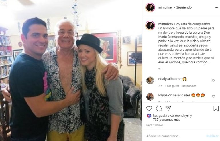 Actor cubano Mario Balmaseda cumple 80 años ¡Así lo felicitaron!