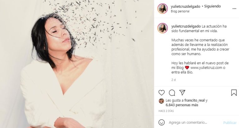 ¿Qué significa ser actriz para Yuliet Cruz?