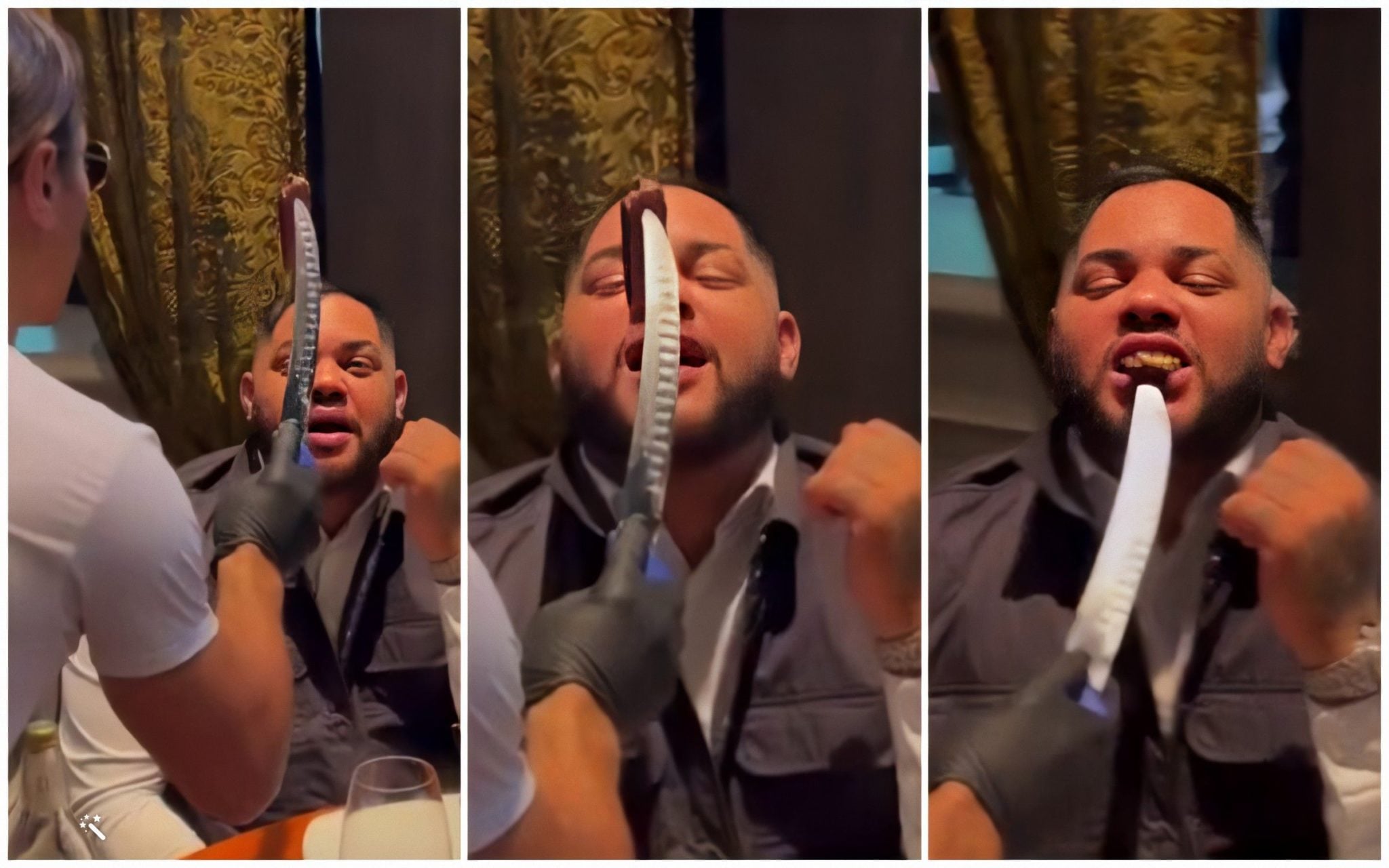 El Taiger se atraganta con un filete bañado en oro en el Nusr-Et ...