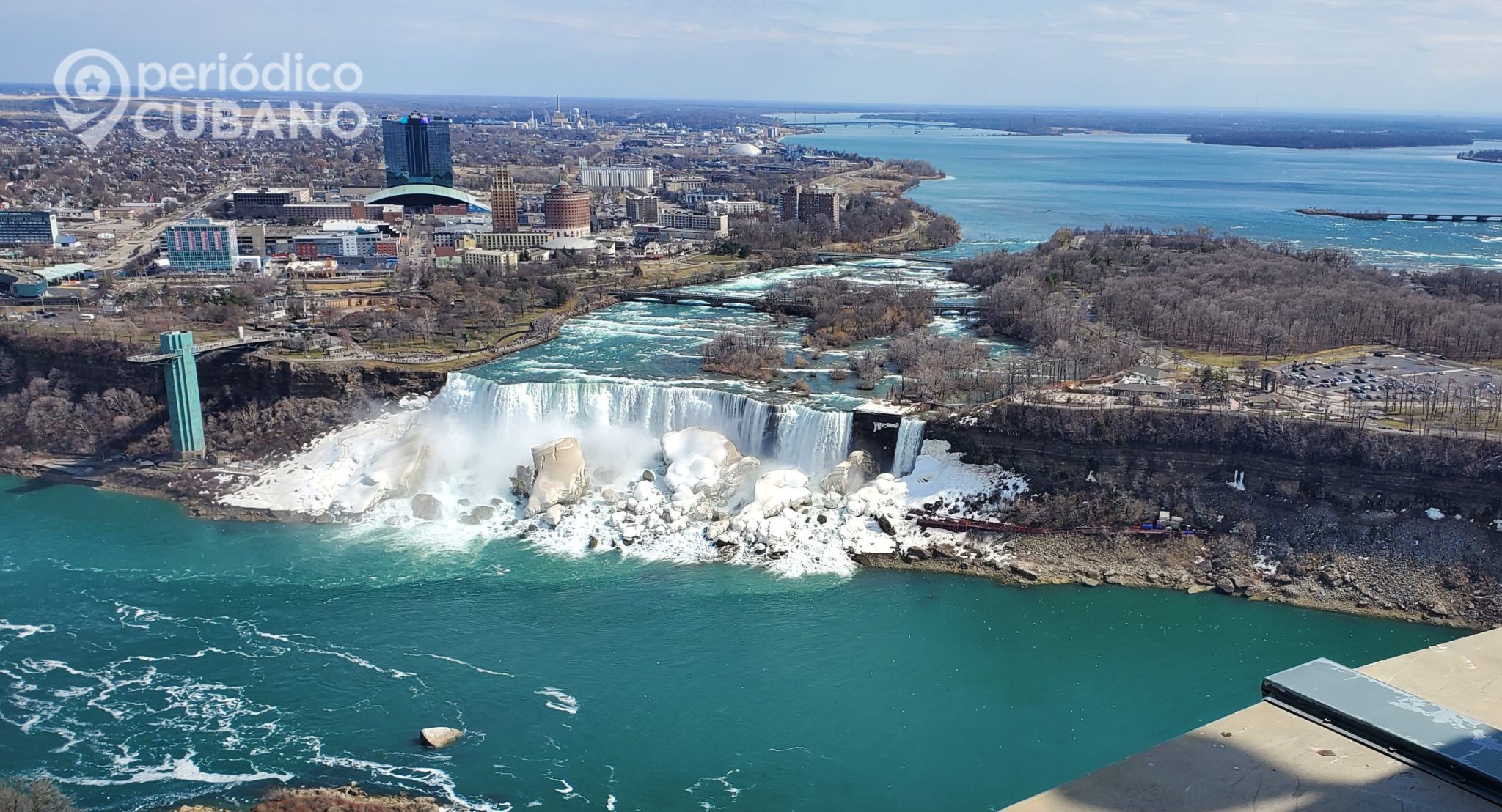 La historia de cuando las cataratas del Niágara se quedaron sin agua