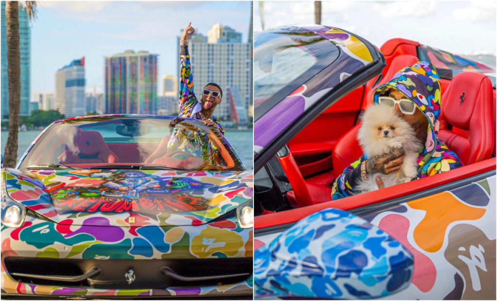 Trapero cubano Ovi promete regalar su Ferrari a un seguidor