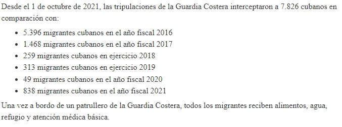 Alarmante cifra de balseros cubanos interceptados sería un récord no visto en los últimos siete años