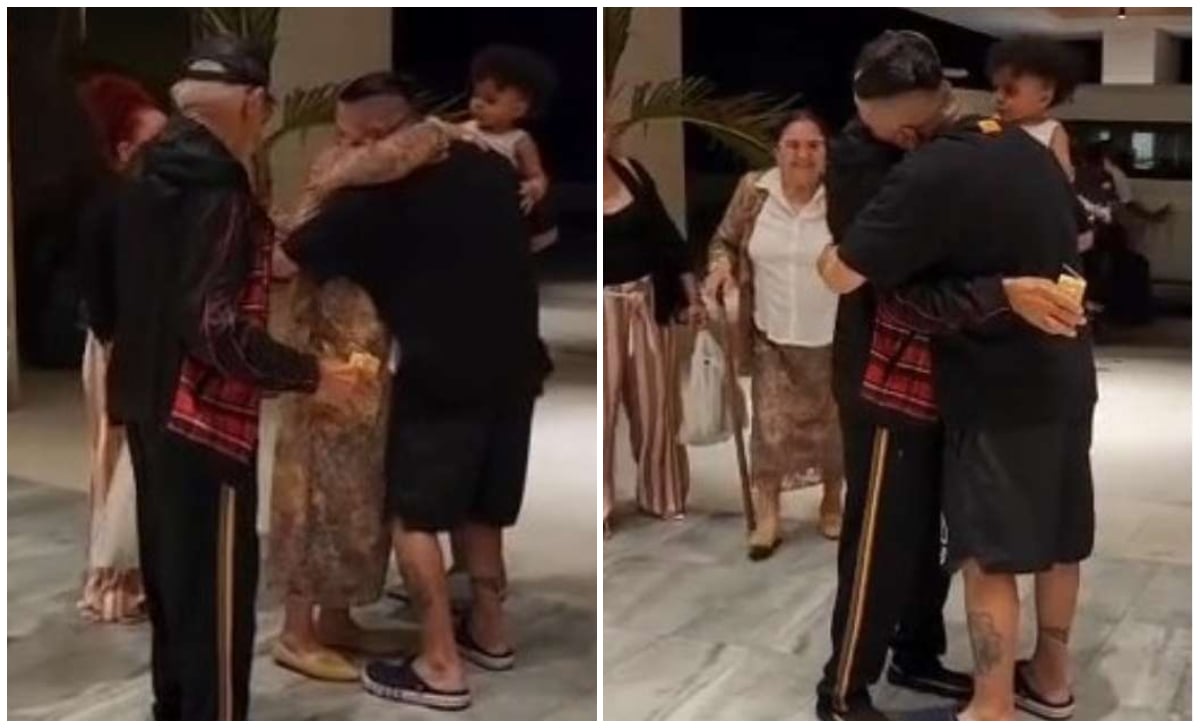 ¡Mira hasta dónde llegó El Chacal para reunir a su hijo con sus abuelos!