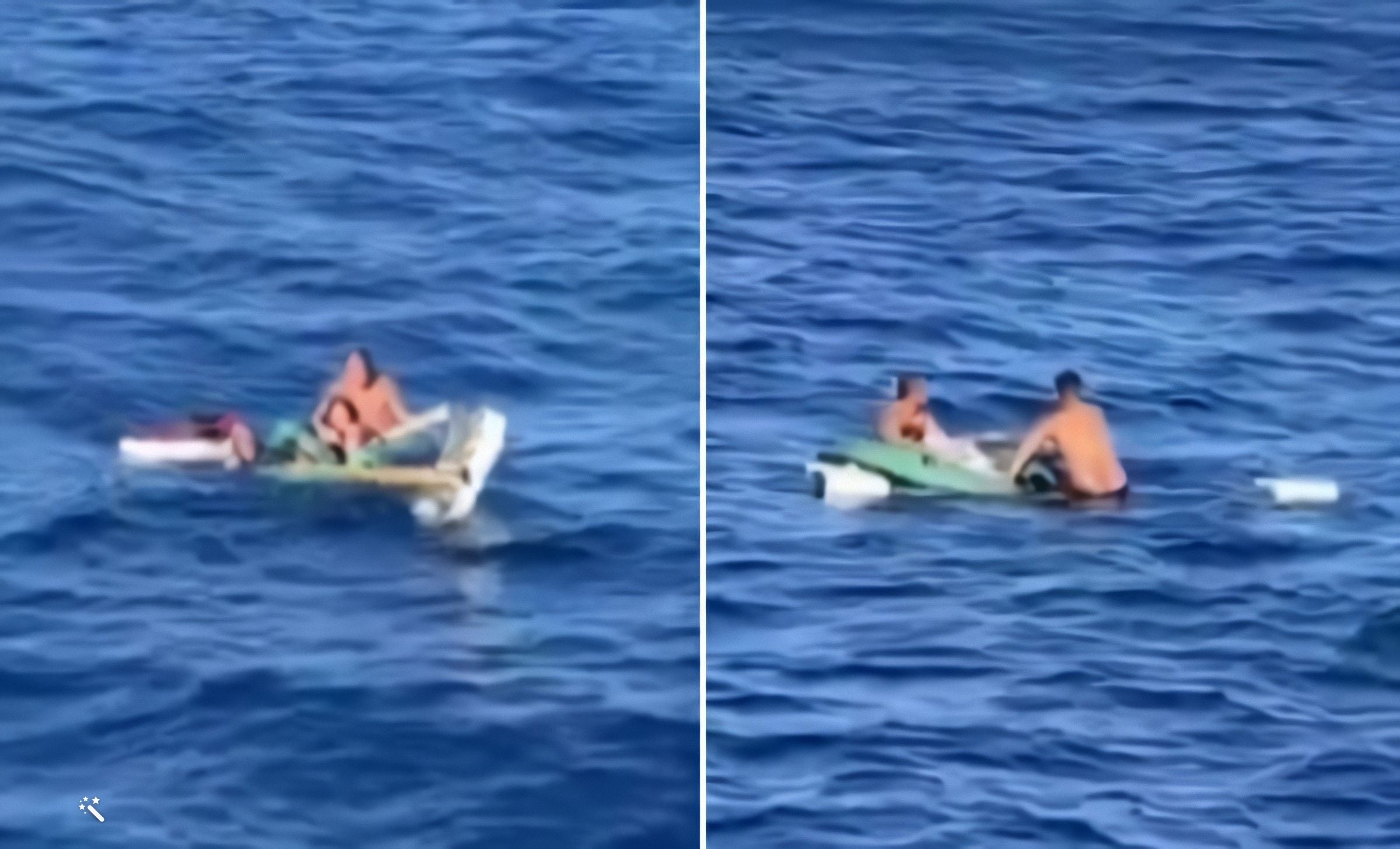Pescadores dan aviso de una balsa con tres adultos y una niña cubana ...