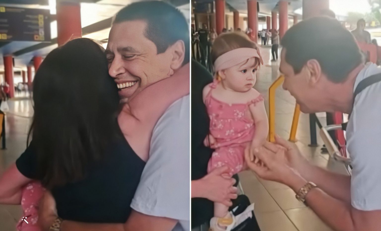 Laura Treto y su bebé viven un emotivo reencuentro con el padre de la ...