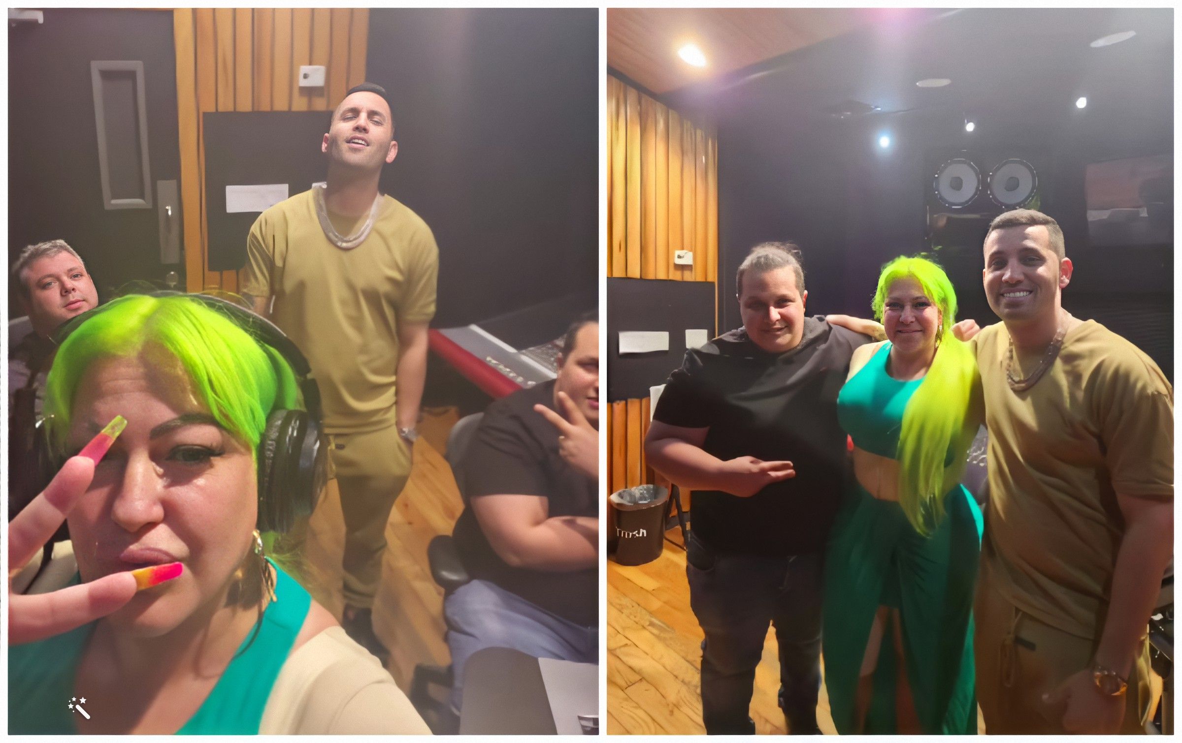La Diosa y Lenier Mesa en un estudio de grabación ¿Qué se traen entre ...