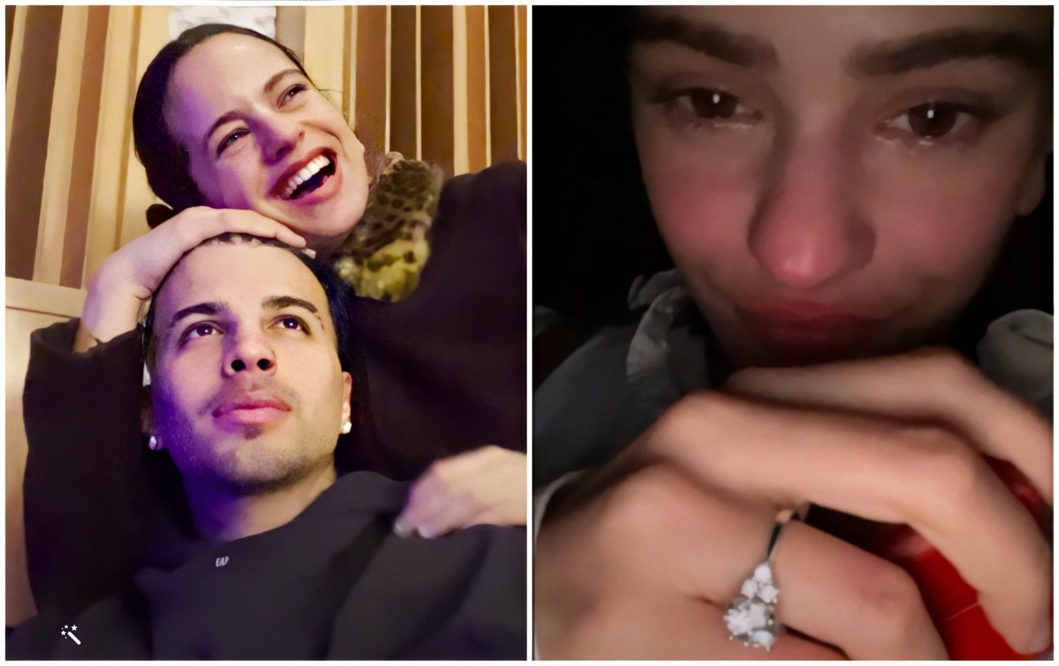 ¡Así fue como Rosalía y Rauw Alejandro anunciaron su compromiso!