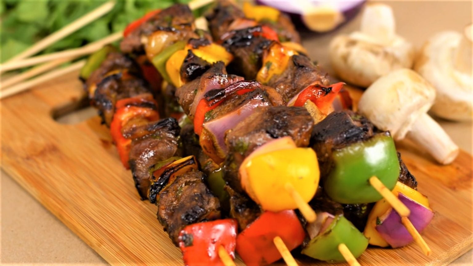 RECETA: Brochetas de Carne de Res