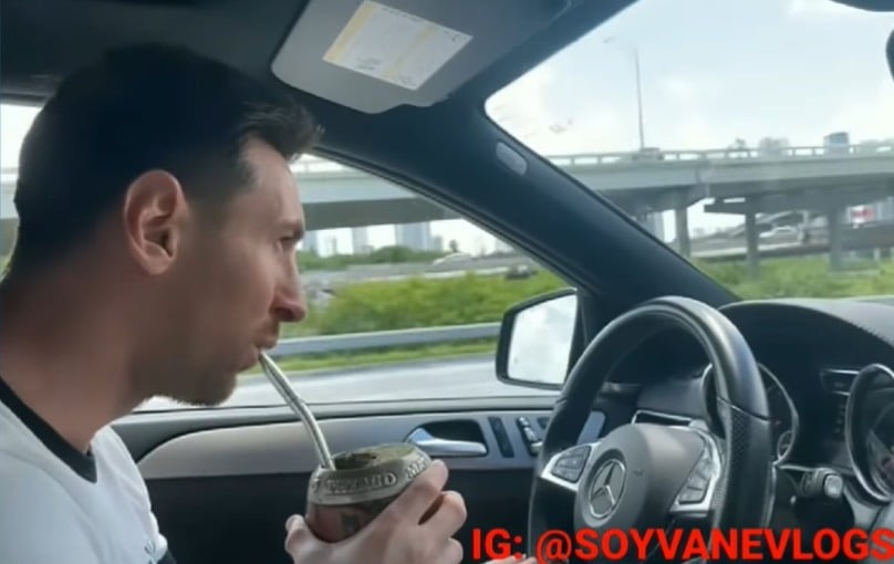 Lionel Messi se lleva su primera luz roja de semáforo en Miami (VIDEO ...