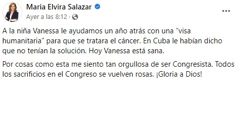 Niña cubana vence el cáncer tras ser atendida en EEUU gracias a una ...