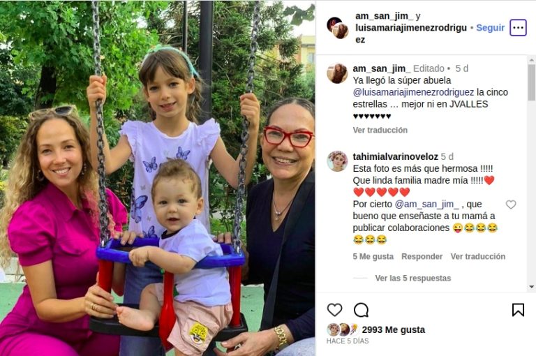 Luisa María Jiménez protagoniza emotivo encuentro familiar en Italia