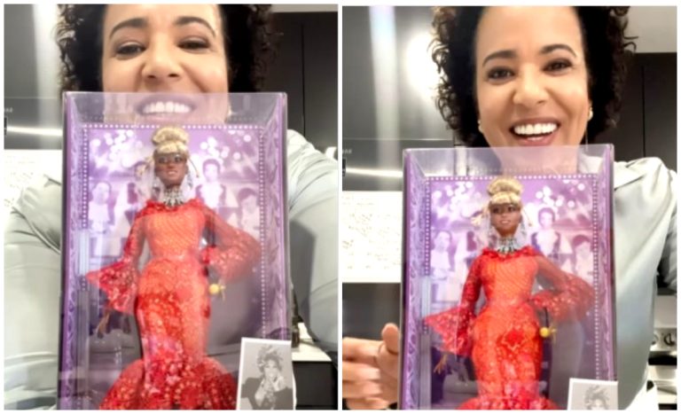 La humorista cubana Cuqui La Mora ya tiene su Barbie de Celia Cruz