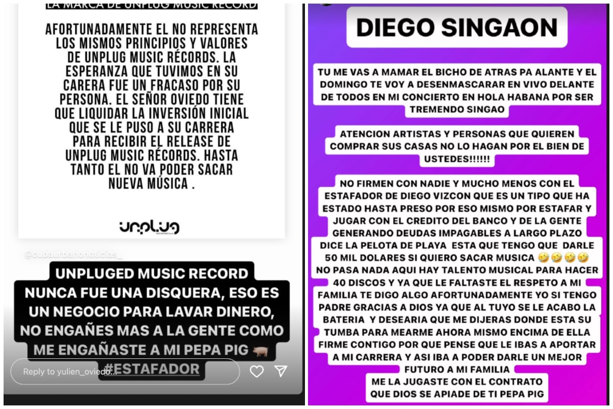 Yulien Oviedo fue despedido de la compañía musical del representante de ...