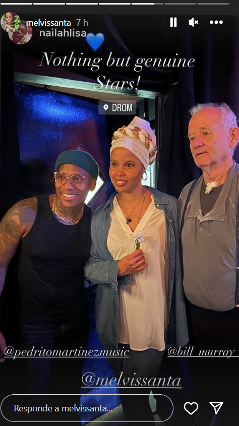 Cantante cubana Melvis Santa conquista al actor Bill Murray