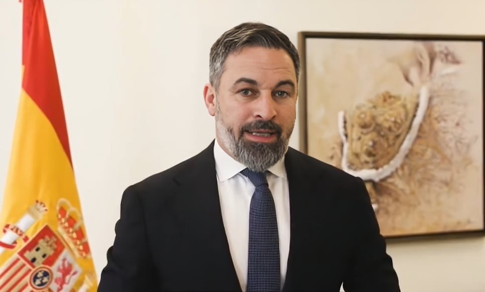 Líder del partido Vox Santiago Abascal se pronuncia a favor del pueblo ...