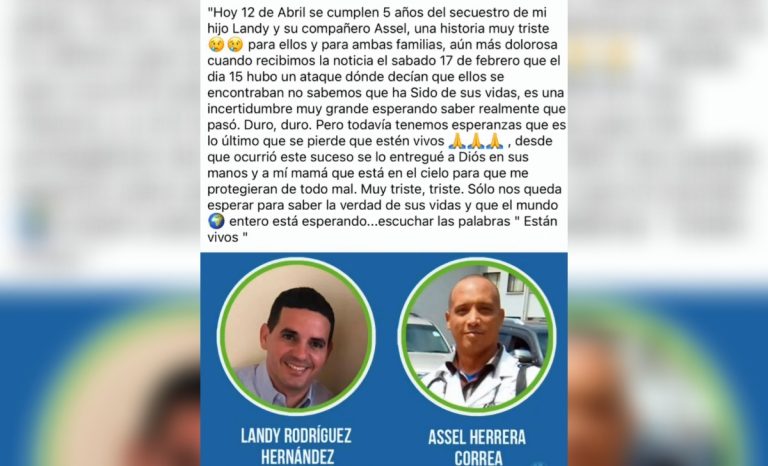 Habla por primera vez la madre de uno de los médicos cubanos secuestrados en Kenia