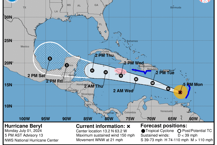 ¿Por qué Beryl se convirtió en un poderoso ciclón al inicio de la temporada de huracanes?