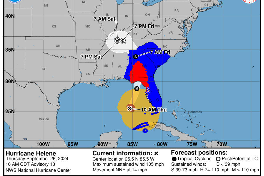 Helene se convierte en huracán categoría 2: declaran emergencia en 5 estados