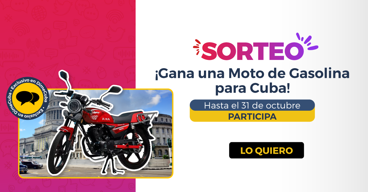 Participa en el sorteo de una moto de gasolina para Cuba