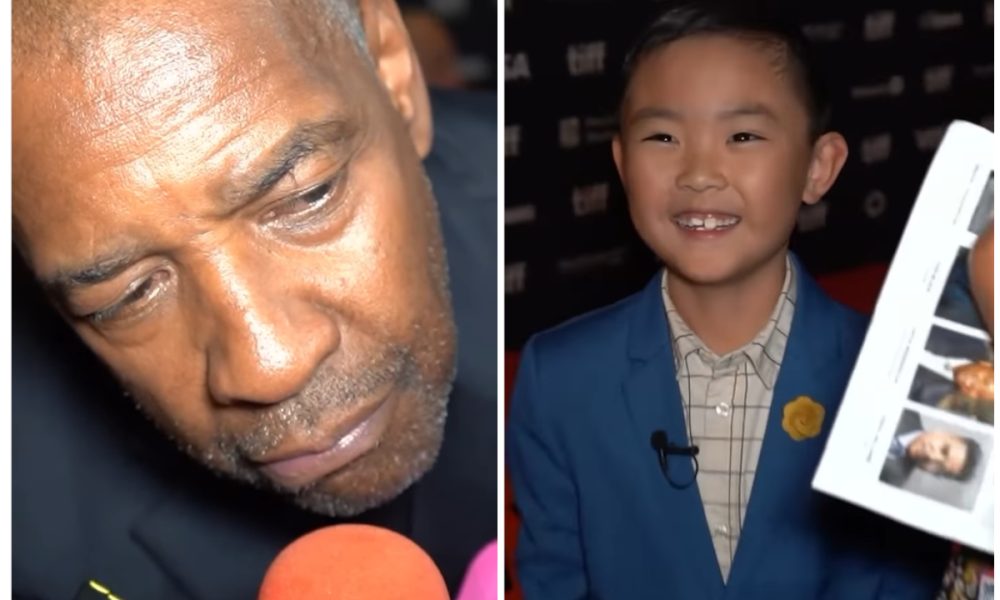 Un niño logró la entrevista con Denzel Washington que la prensa no pudo