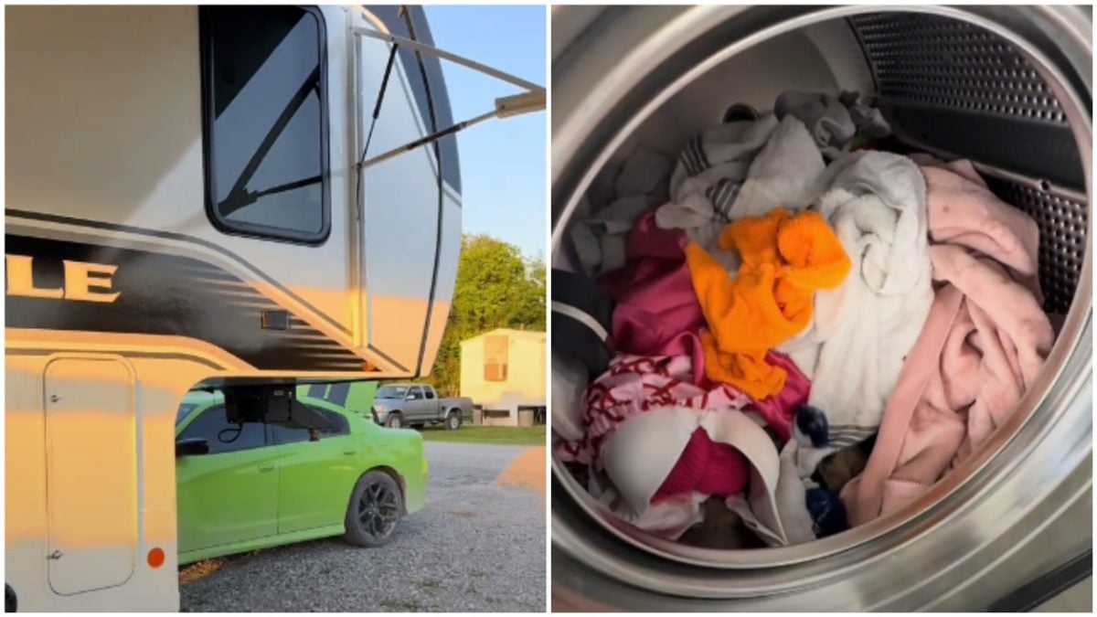 Cubana cuenta cómo lava ropa en una casa rodante en EEUU