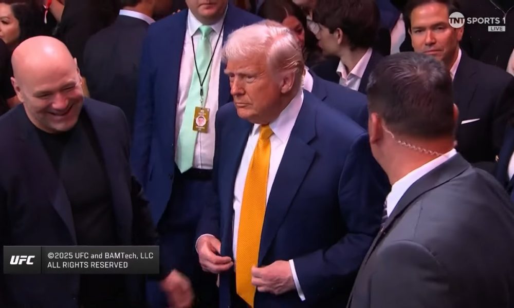 Trump y Elon Musk juntos en pelea de UFC en Miami