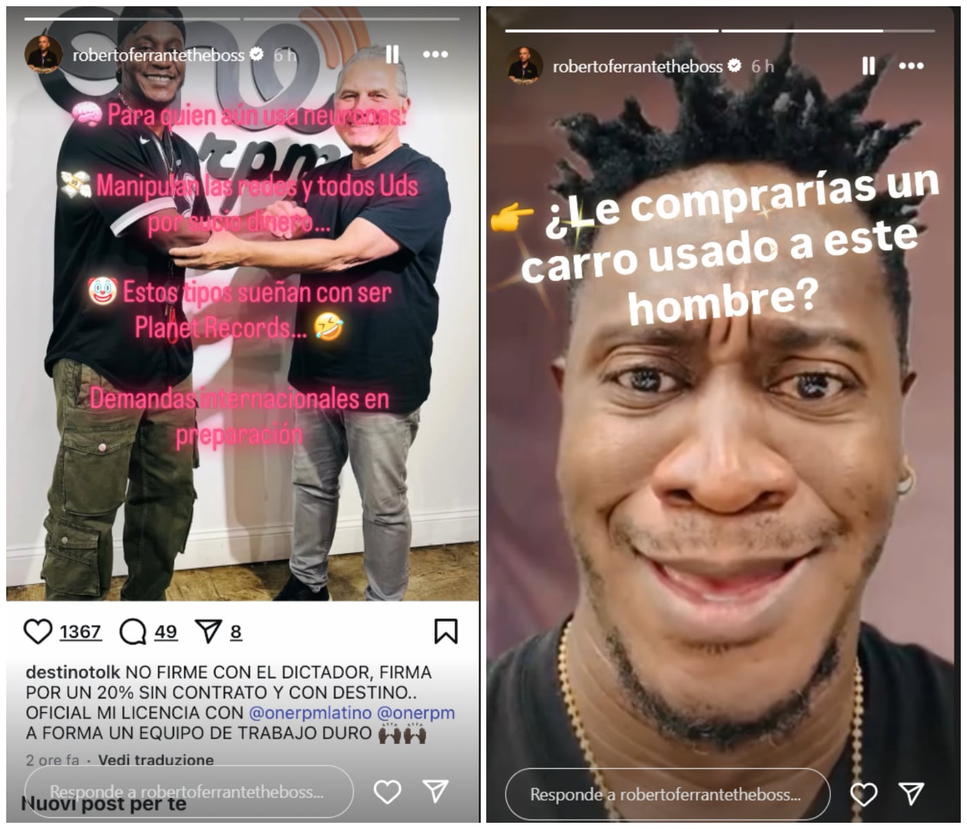 Ferrante amenaza con demandar a Destino Positivo: “Esto no es Cuba, es USA”