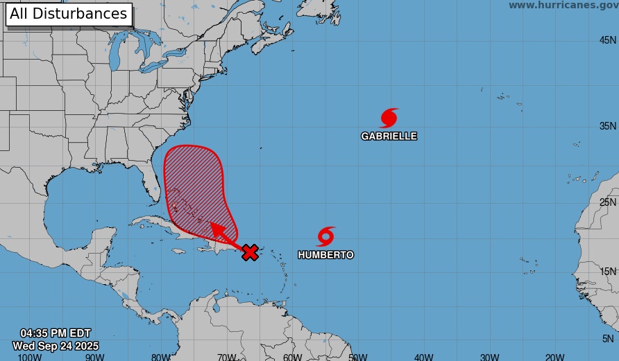 La tormenta tropical Humberto se forma en el Atlántico y podría afectar la costa este de EEUU