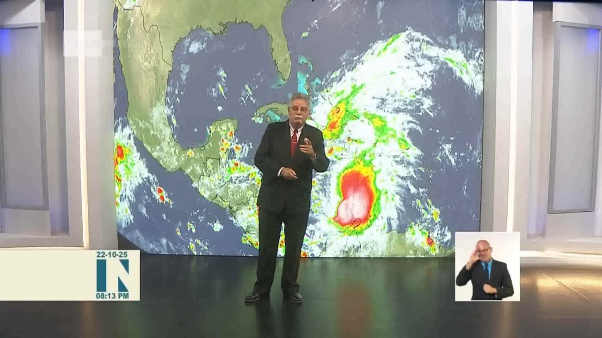 Rubiera reaparece en TV nacional para explicar el peligro del ciclón ...