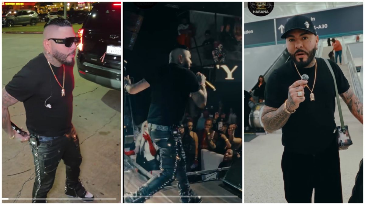 Este es el ritual que hace El Chacal antes de cada show en Houston