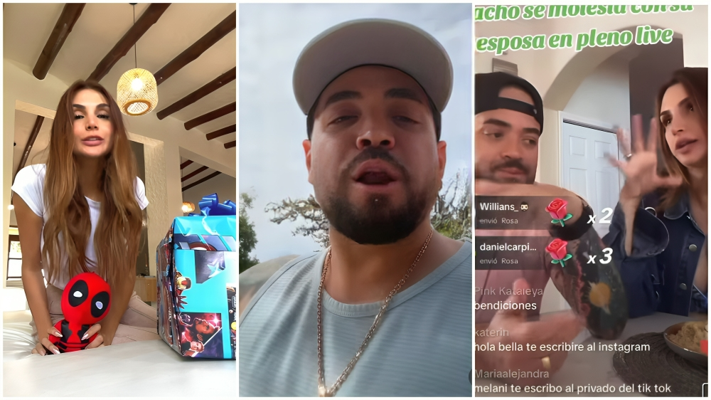 Nacho y su esposa en medio de polémica tras discutir en pleno directo