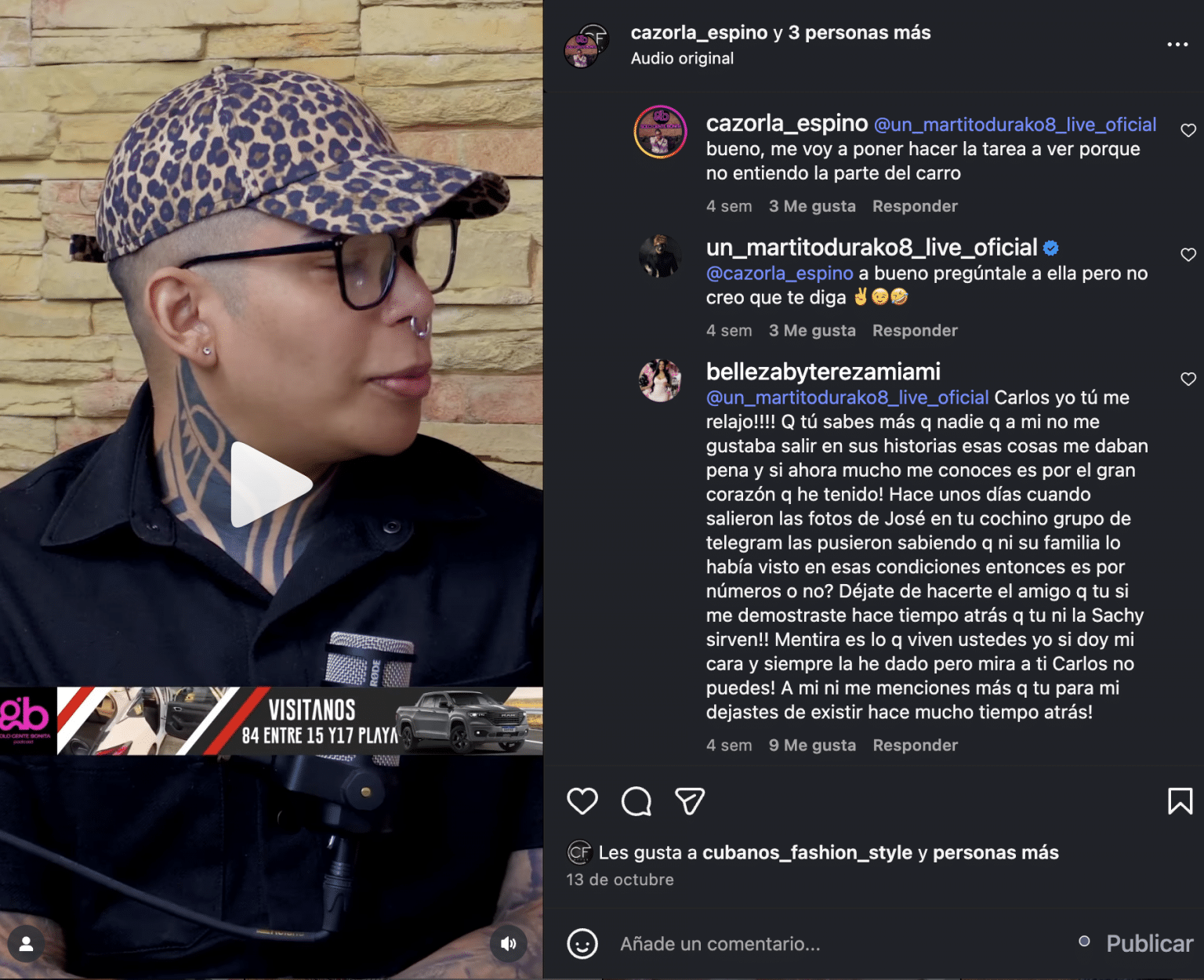 ¿Teresa Padrón revela la identidad del influencer Un Martí To Durako?
