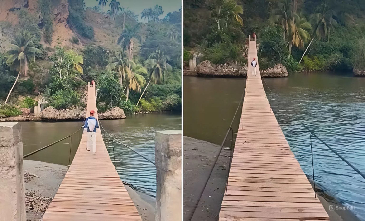 Nuevo puente peatonal en Baracoa tras años de cruces precarios