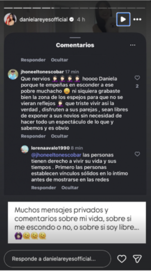 La contundente respuesta de Daniela Reyes a quienes la critican por ...