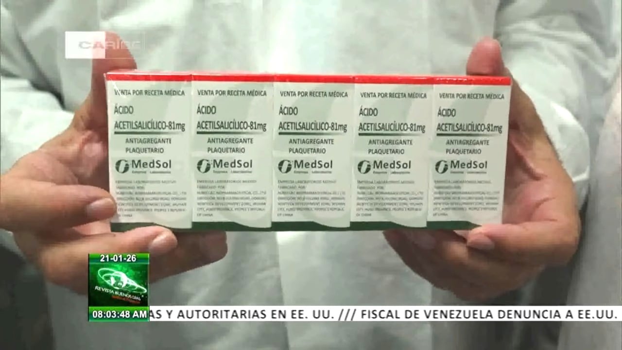 Cuba recibe cargamento de aspirina desde China